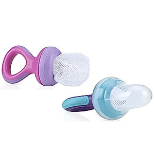 Nuby Nibbler Mesh First Soft Foods Feeder, 2pk, Colors May Vary