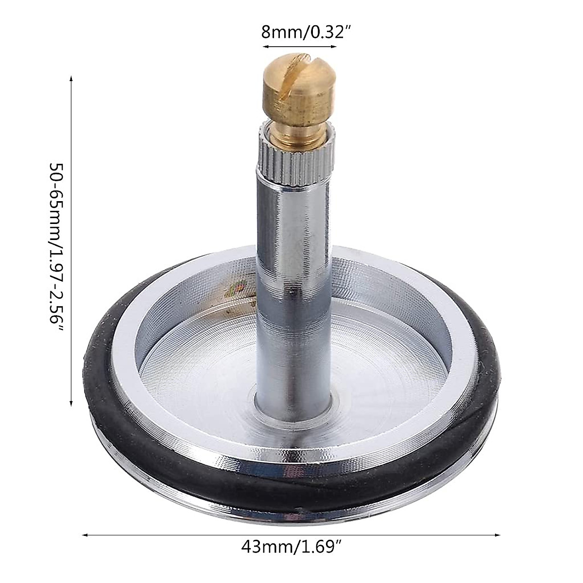 1Pc 43mm Bathtub Stopper Replacement Universal Bathroom Bath Bounce Waste Plug Collector Kitchen Sink Water Filter Tub Drainer Strainer 43mm Bathtub Stopper Replacement