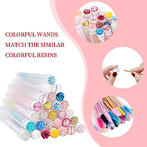 Disposable Mascara Brushes Diamond Eyelash Spoolies Makeup Brush Mascara Wand in Sanitary Tube Lash Supplies(20 Pcs, Mix)