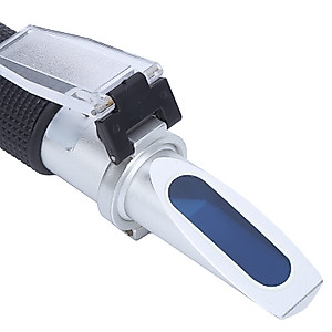 Cyrank 2in 1 Brix Meter Refractometer Portable Fruit Refractometer Handheld Digital Sugar Salinity Meter for Food Brine Testing Sugar Sweetness Meter Sugar Meter for Fruits, Drinks, Beer Daily