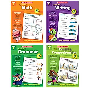 Scholastic Teacher Resources Scholastic First Grade Success Workbooks, 4 Book Set