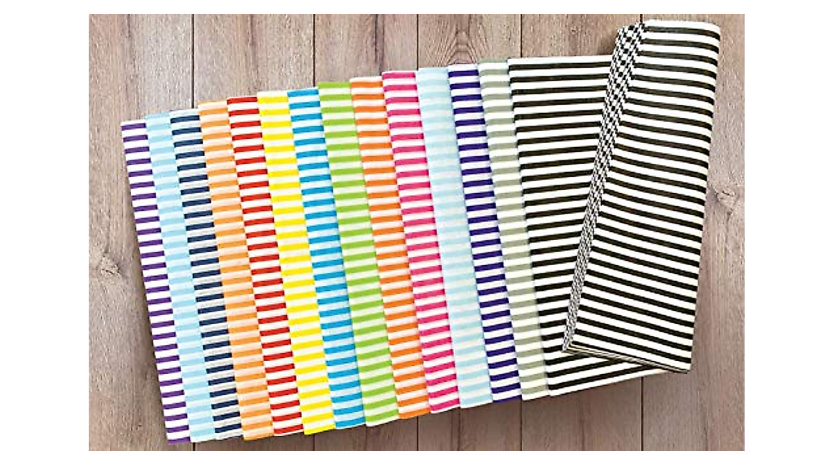 Flexicore Black Pin Stripe Tissue Paper - 50 Sheets