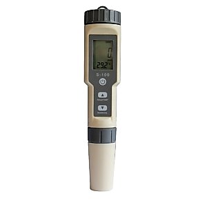 HAWILLOSCH Water Salimeter Temperature Tester Tds Water Quality Testing Pen Salt Meter Salt Water Gravimeter Hydrometer Water Quality Tester Light Grey