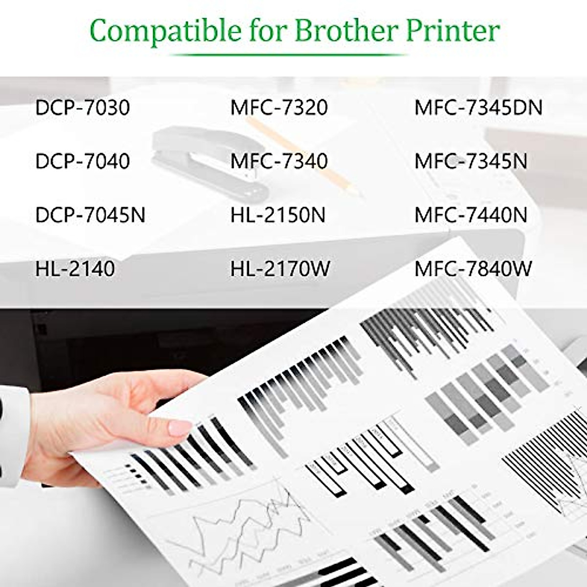 greencycle (1 Drum + 2 Toner) Replacement Toner Cartridge and Drum Set Compatible for Brother DR360 + TN360 DCP-7030/7040 Series Printer
