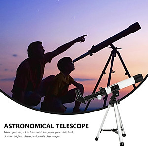 ULTECHNOVO Telescope Telescopio para Adultos Monoscope Monoculars for Adults Astronomy Telescope Portable Telescope Astronomical Camera Refractor Telescope Refractor Telescopes Silver Sight