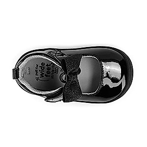 Stride Rite 360 Baby Girls Gracie Mary Jane Flat, Black, 3 Infant US