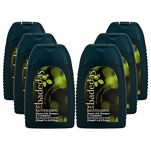 Badedas Revitalising Shower Gel, Shampoo & Conditioner 200ml (PACK OF 6)
