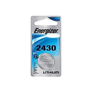 Energizer CR2430 3v Lithium Coin Cell - Retail Blister Pack of 1