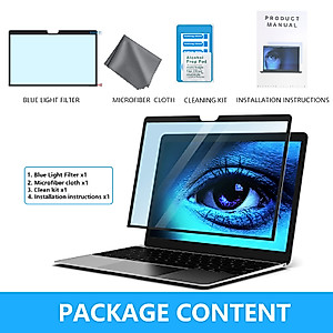 FILMEXT Blue Light Screen Protector for Surface Pro 7 Screen Protector,Anti UV & Eye Protection Screen Compatible with Surface Pro 7 Plus/Surface Pro 7/Surface Pro 6/Surface Pro 5/Surface Pro 4 12.3"