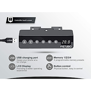 FEZIBO Electric Standing Desk with Drawer, 55 x 24 inches Splice Board | Anti Fatigue Mat Wooden Wobble Balance Board (Medium, Obsidian Black)