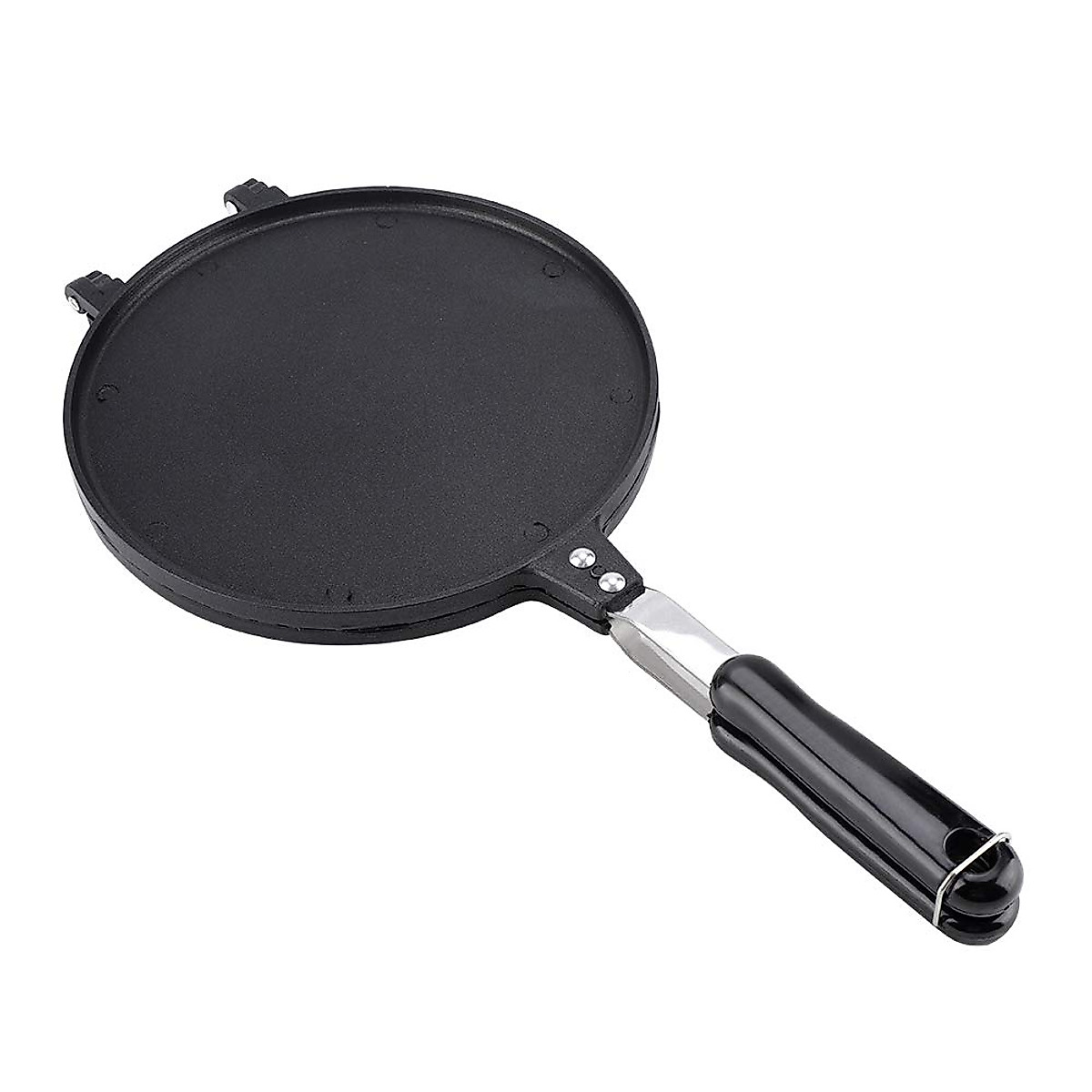 Non Stick Egg Roll Waffle Cone Maker Double side Aluminum Alloy Ice Cream Cone Maker Omelette Pancake Baking Pan Cake Bakeware Cooking Tools with Heat insulation Handle