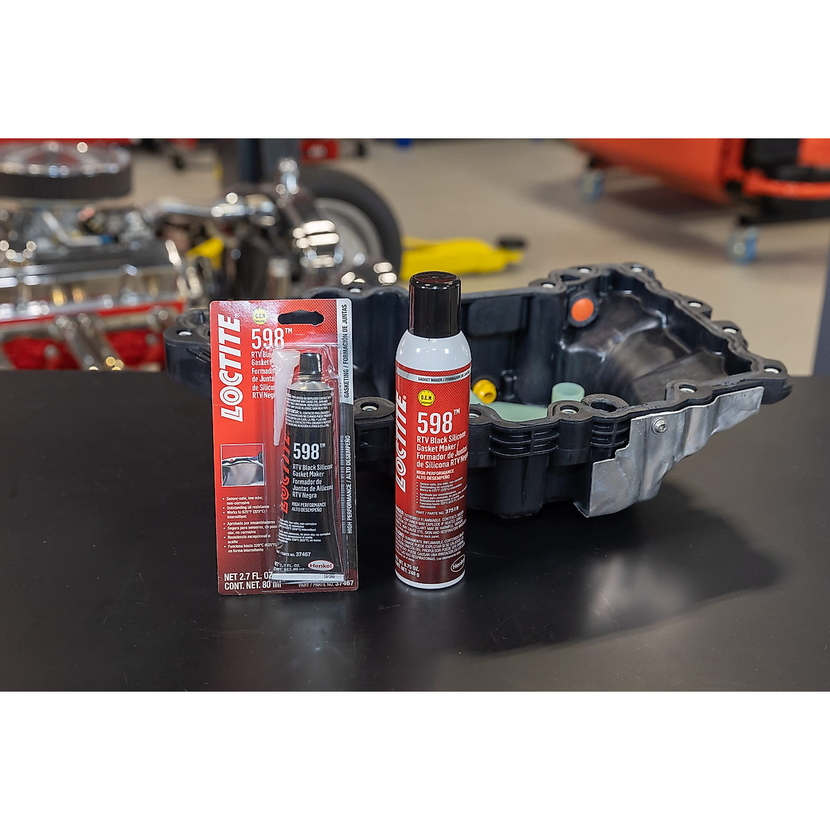 Loctite 37467 Black RTV 598 High Performance Silicone. 80 ml.