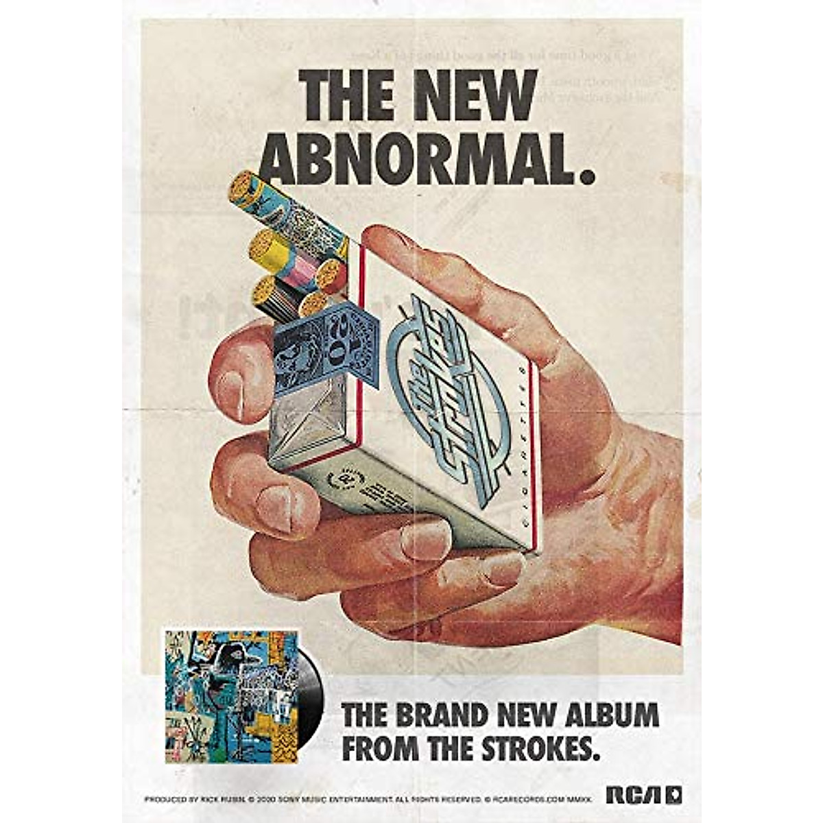 Inked and Screened The Strokes 12x18 The New Abnormal Album Cover Poster Julian Casablancas Band 2