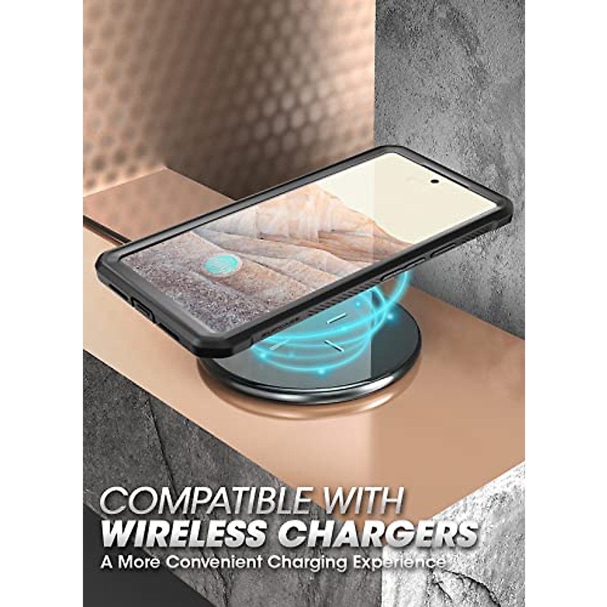 SUPCASE Unicorn Beetle Pro Series Case for Google Pixel 7 Pro (2022 Release), Full-Body Rugged Belt-Clip & Kickstand Case with Built-in Screen Protector (Black)