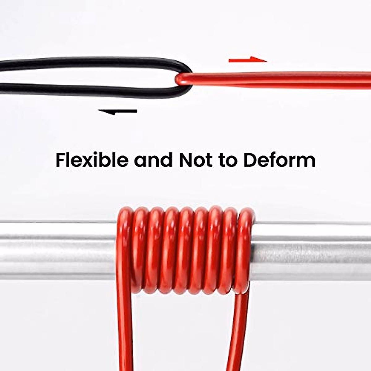 KAIWEETS Alligator Clips Electrical Test Leads Set, 15A Jumper Wires Heavy Duty with Protective Copper Clips, Premium PVC Silicone Cables for Electrical Testing, Experiment, 2 Colors 39.6 inches