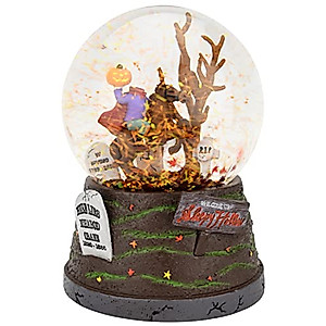 Tree Buddees Sleepy Hollow Fall Themed Headless Horseman Halloween Snow Globe - Large 6.5"