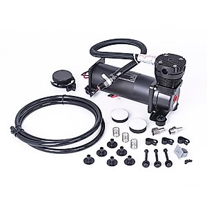 ZHSYMX Ultra Quiet Air Compressor, 1/4 NPT Super Silent 69DB 12V 300PSI Air Ride Suspension Compressor/Air Train Horn for Train/Truck/Car Black