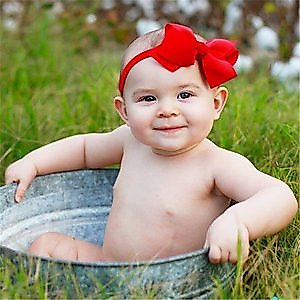 CELLOT Baby Girls Headbands Grosgrain Ribbon 4.5" Hair Bows Headband Big Bow Hair Bands for Toddler Pack of 20