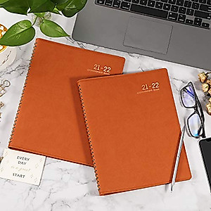 2021-2022 Weekly Appointment Book/Planner - 53 Weeks Daily Planner Organizer, 15-Minute Increments, Flexible Cover, Twin-Wire Binding, 8.5" x 10.85"