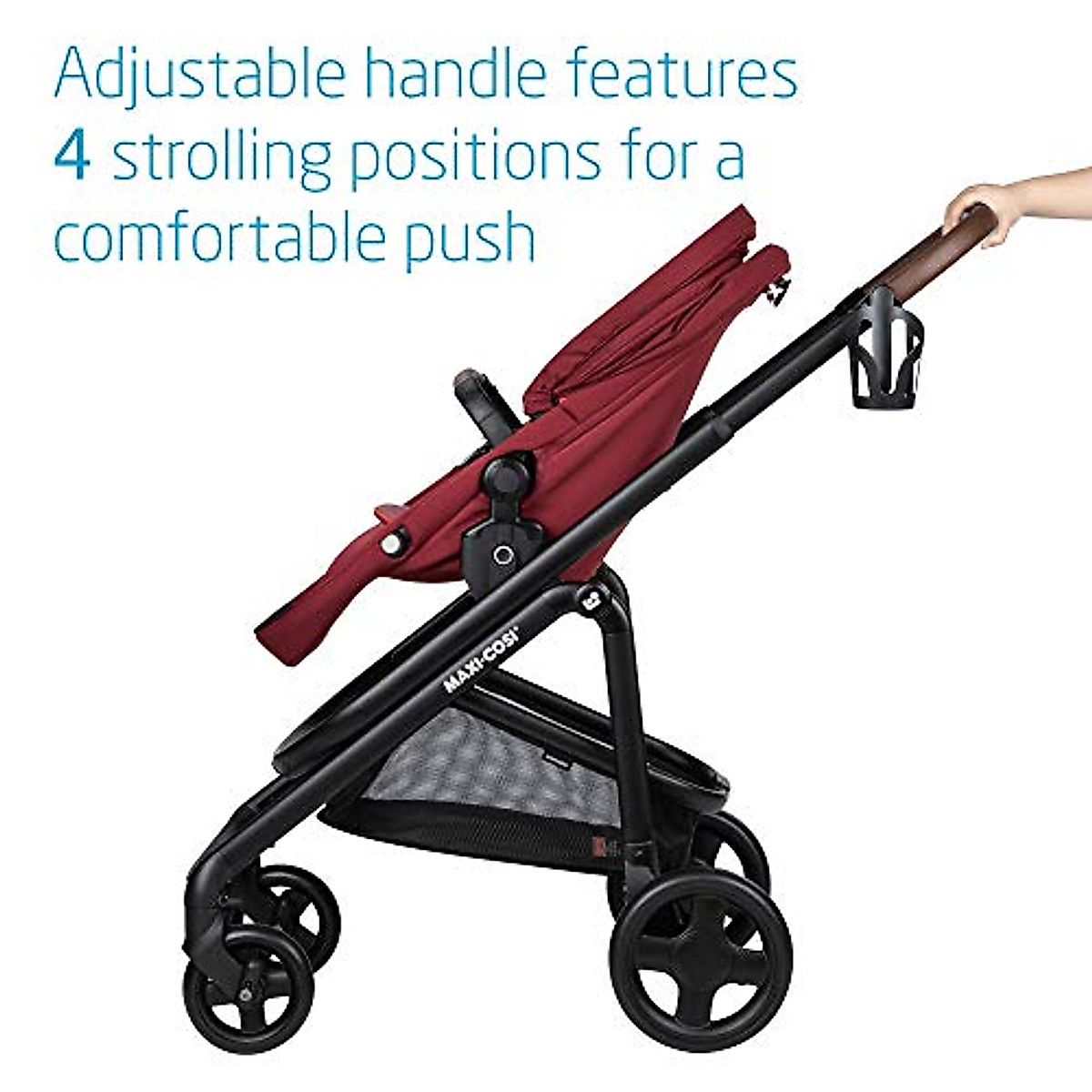 Maxi-Cosi Tayla Stroller, Modular Lightweight Stroller Seat, Parent or World Facing, Essential Red