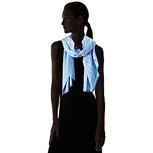 Karl Lagerfeld Paris Women's Two Toned Pashmina Scarf, Blue, One Size