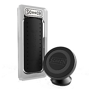 Scooch Wingback Pop Up Phone Grip, Kickstand, and Phone Holder Bundled Wingmount Universal Magnetic Car Mount for Any Phone