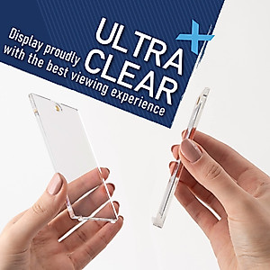 Premium Magnetic Card Holder (25 Pack) | 35PT Magnetic Card Holders for Trading Cards. Pro UV Card Protectors with Ultra Clear Design, One Touch Magnet Case for Trading and MTG Cards.