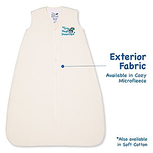Baby Merlin's Magic Dream Sack - Microfleece Baby Wearable Blanket - Baby Merlin Sleep Sack - Cream - Baby Sleep Sack 6-12 Months