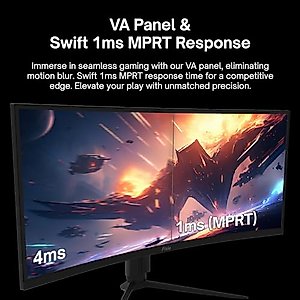 Pixio PXC325 32 inch 165Hz Refresh Rate FHD 1080p Resolution 1500R Curve VA Panel 1ms Response Time Adaptive Sync HDR Curved Gaming Monitor