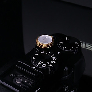 GARIZ XA-SB5 Soft Release Button (Screw) 0.5 inch (12 mm) Half Mirror