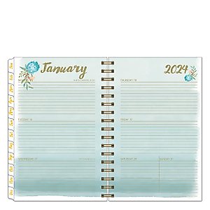 FranklinCovey - Watercolor Weekly Wire-Bound Planner (Classic, Jan 2024 - Dec 2024)