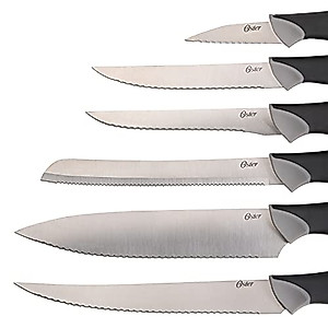 Oster Lindbergh 14 Piece Stainless Steel Cutlery Set, Black