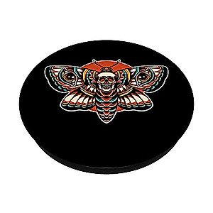 Idle Fury Apparel Death's-head Hawkmoth Tattoo Inspired PopSockets Swappable PopGrip