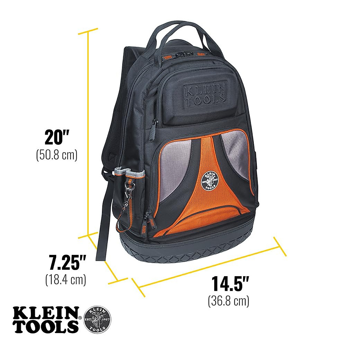 Klein Tools 80115 Backpack Kit with Tradesman Pro 39-Pocket Backpack and Electricians Pocket Knife, 2-Piece