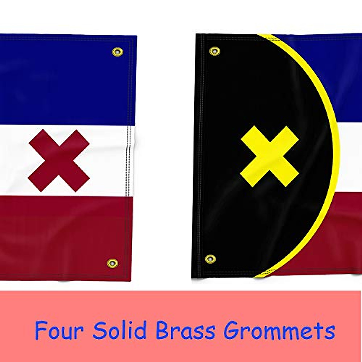 Lmanberg Flag Tapestry Dream SMP, L'manberg Flag 2x3 FT Double Stitched Polyester Flag with 4 Gronments