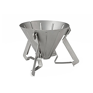 Snow Peak Field Barista Collapsible Coffee Dripper, Stainless Steel, CS-117