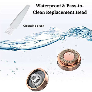 4PCS Facial Hair Remover Replacement Heads for Finishing Touch Flawless Facial Hair Removal Tool for Women, As Seen On TV 18K Gold-Plated Rose Gold, First Generation