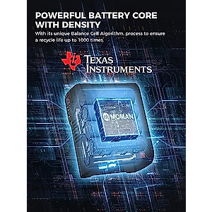 Moman V Mount Battery, Power 140 V-Lock Battery 140Wh/9700mAh with D-Tap&65W USB-C Outputs Compatible with Red Komodo & Canon C300 Cameras & Aputure 200D 200X Video Light, V-Mount-Battery-VLock-USB