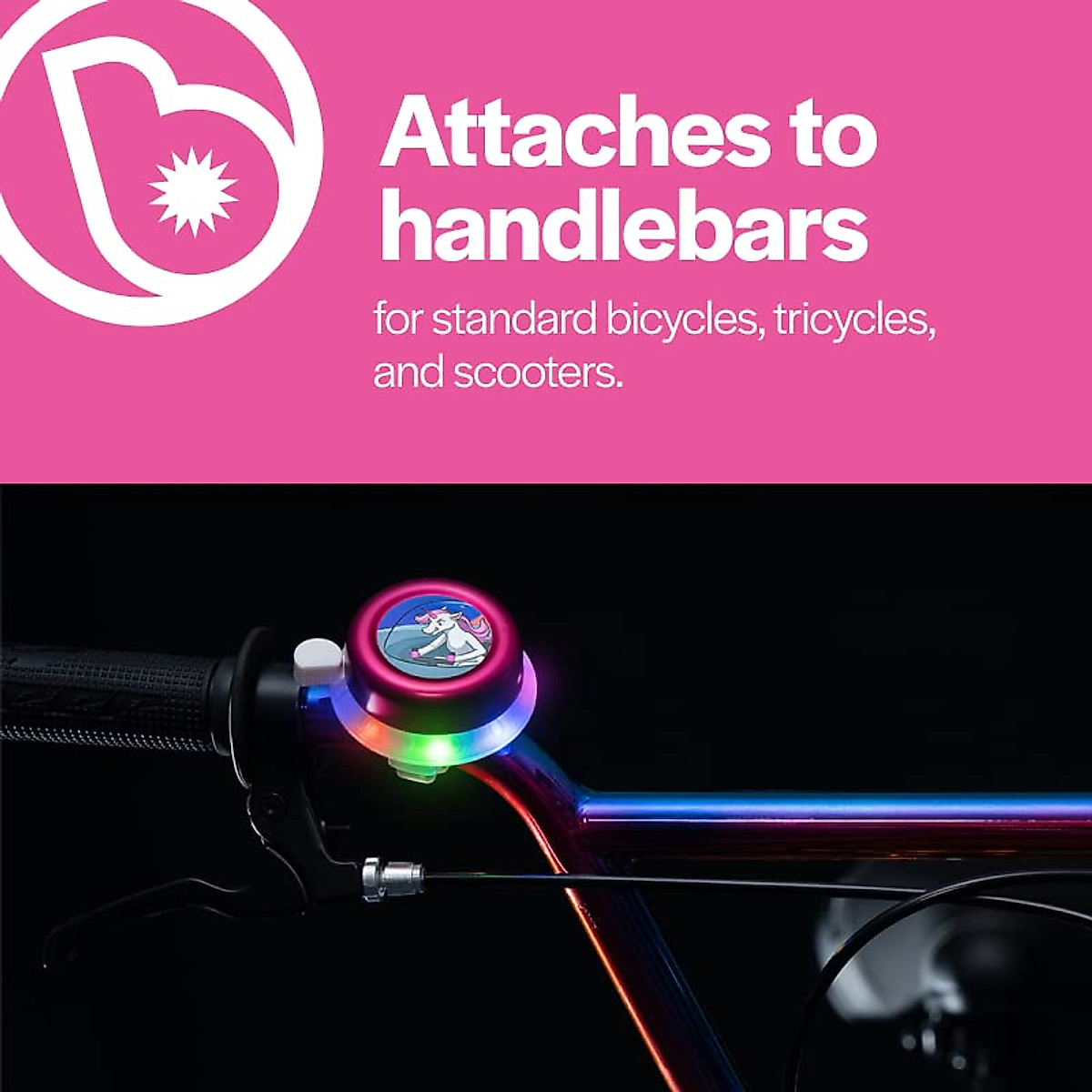 Bike Bell for Kids Bike Bell for Girls Brightz Girls Bike Accessories Bell for Bike Bicycle Bell Kids Bike Bell Scooter Accessories Kids Christmas Stocking Stuffer Gift Ideas for 8 9 10 11 Year Olds