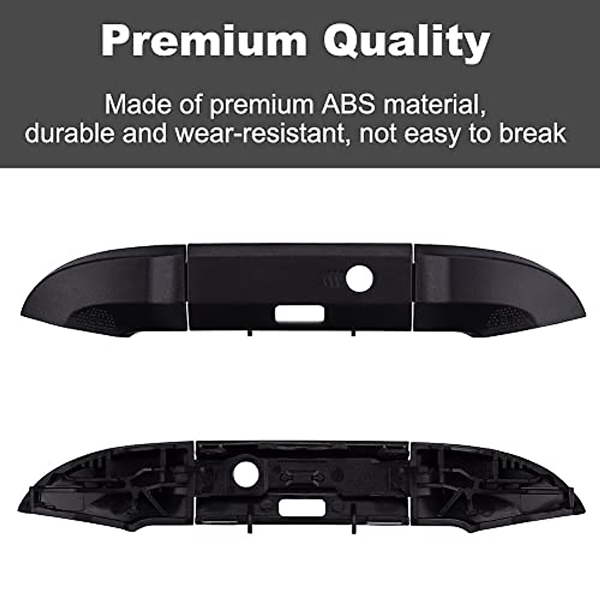 IKPEK RB LB Bumpers Shoulder Trigger Buttons Top Middle Bracket Controller Replacement for Xbox Series X & S (Black + White)