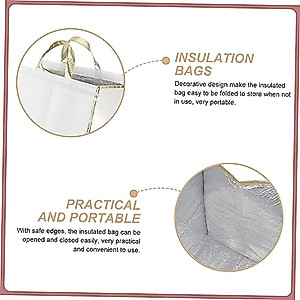 INOOMP Tote Bags food delivery aluminum tote cooler nonwoven peritonealwaterproof Packing Insulated Bag