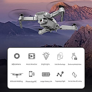 1080P HD Drone for Kids Adults - Mini Drone with Dual 1080P HD FPV Camera Remote Control Toys Gifts with Altitude Hold Headless Mode One Key Start Speed Adjustment