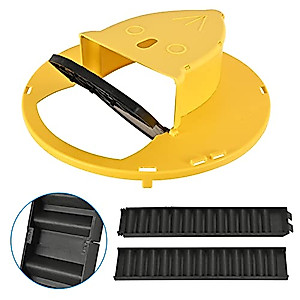 Avivos - Flip N Slide Bucket Lid Mouse Trap |Humane or Lethal| |Trap Door Style| |Multi Catch |Auto Reset| |Indoor Outdoor| |No See Kill| |5 Gallon Bucket Compatible(1 Pack)