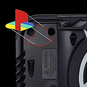 PlayVital Custom Vinyl Decal Skins for PS5 Console, Logo Underlay Sticker for PS5 Console - 9 Colors & 3 Classic Retro Styles