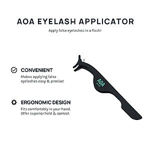 AOA Studio 6 Pairs Alexis Natural Handmade False Eyelashes with Glue and Tweezer Lash Kit Natural Volume Reusable Fake Eyelashes 100 Percent Handmade Cruelty Free