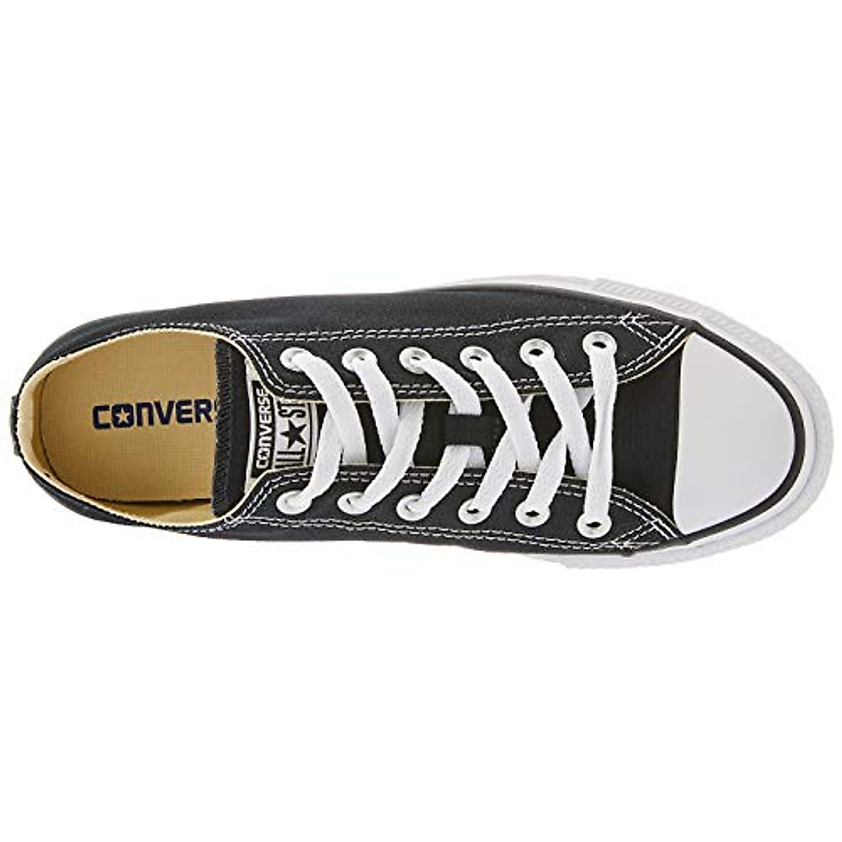 Converse Unisex Chuck Taylor All Star Low Top Black/White Sneakers - US Men 6 / US Women 8