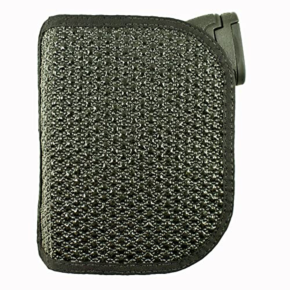 DeSantis Superfly Gun Holster, Made with Sticky Rubberized Fabric, Reversible and Removable Outer Flap, Unisex Pocket Holster, Ambidextrous, Fits SIG P365, P365 SAS, P365 W/Safety, Black