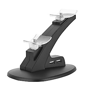 for Switch Pro Controller Charger, LED Indicator Dual USB Charging Charger Docking Station Stand for Switch Pro