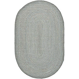 SAFAVIEH Braided Collection 4' x 6' Oval Multi BRD170A Handmade Country Cottage Reversible Cotton Area Rug