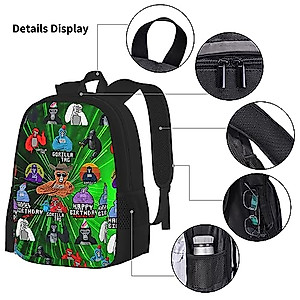 Moare Gorilla Tag Backpacks Set with Backpacks Lunch Bag Pencil Case Pencil Bag